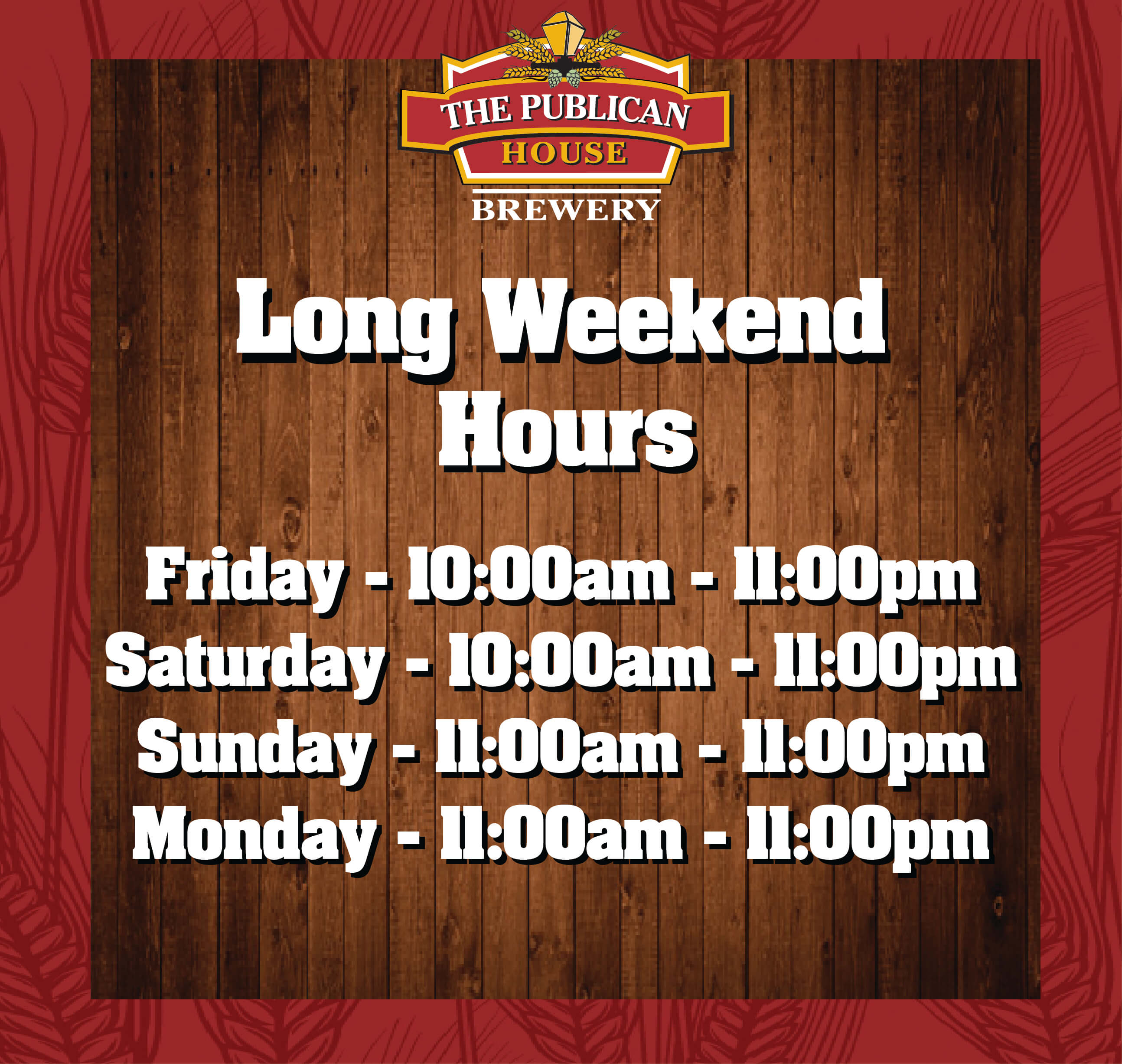 Canada Day Hours Website Publican House Brewery Canada Day Hours Website Publican House Brewery